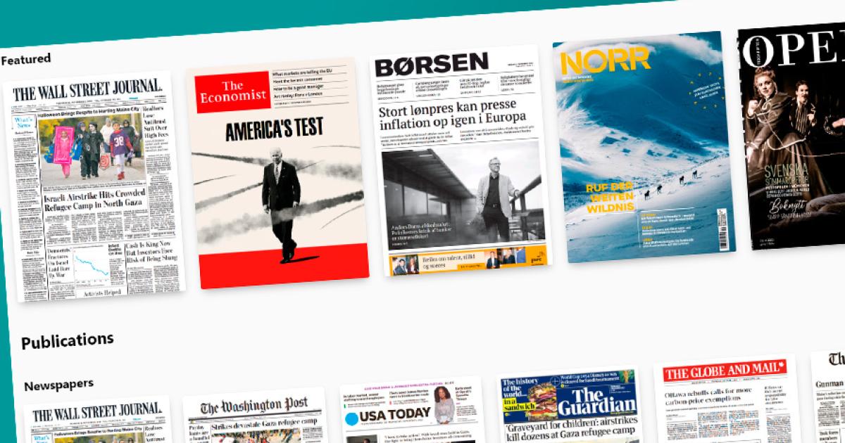 Digitale aviser og magasiner | Randers Bibliotek